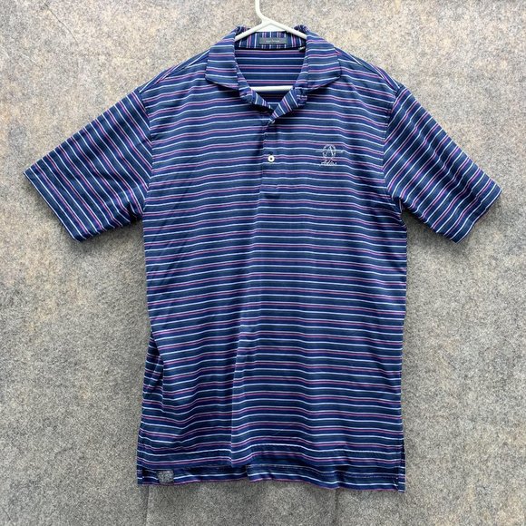 turtleson | Shirts | Turtleson Polo Shirt Men Medium Adult Blue Striped ...